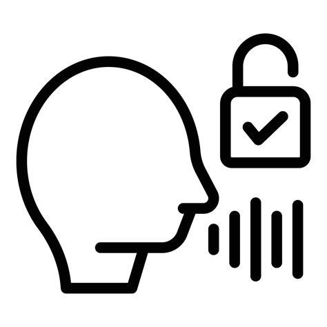 Human Voice Command For Smart Assistant Icon Outline Vector Artificial