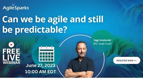 Agilesparks North America On Linkedin Webinar Agile Predictability Lean Learning