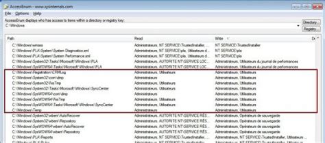 Accessenum Lister Les Droits Des R Pertoires Sous Windows It Connect