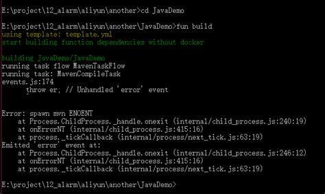 执行fun build错误 Issue alibaba funcraft GitHub