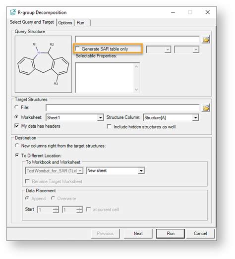 Sar Table Generation Chemaxon Docs