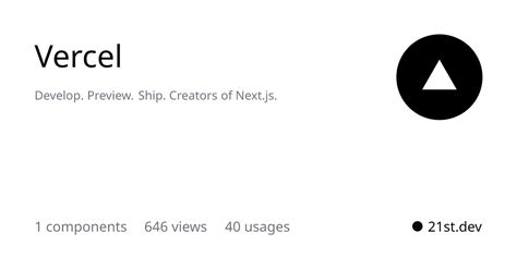 Vercels Components And Demos 21stdev