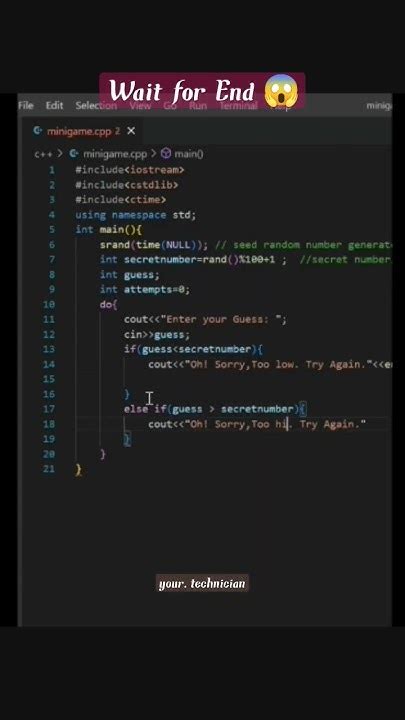 Mini Guessing Number Game C Programming Gaming Game Trending Viral Coding Top