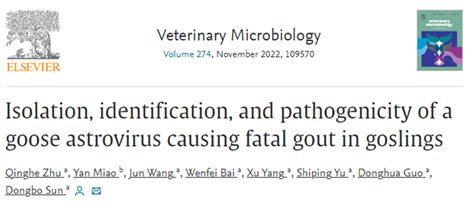 【案例分享】鹅星状病毒的分离 鉴定和致病性分析 上海探普生物科技有限公司
