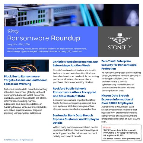 Stonefly Inc On Linkedin Cybersecurity Ransomware Nissan Hospital Rockford School