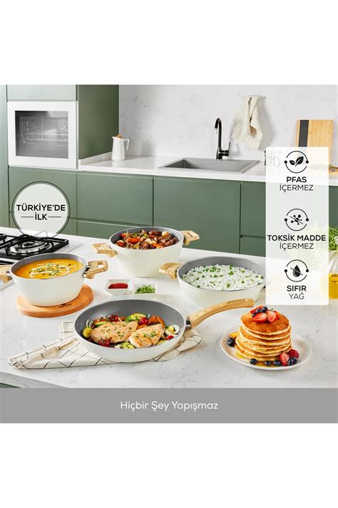 Karaca X Refika Birgül Swiss Crystal 7 Parça Tencere Seti Creamy Fiyatı