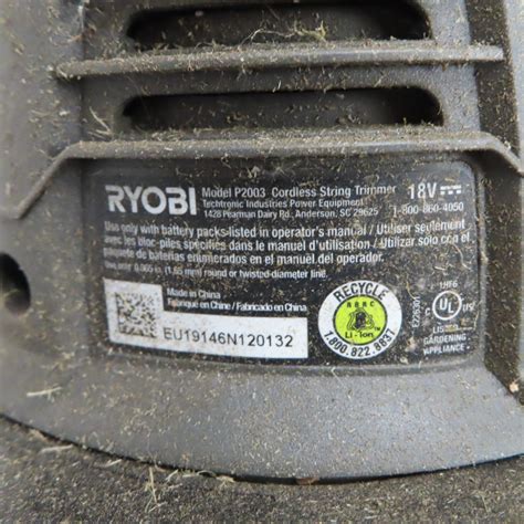 Ryobi P2003 One 18v 10 Cordless Electric String Trimmer Local Pick