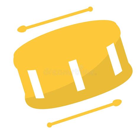 Isolated Silhouette Of A Drum Musical Instrument Icon Vector Stock Vector Illustration Of