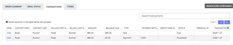 Read The Transactions Order Tab In Backoffice Acme Product Support