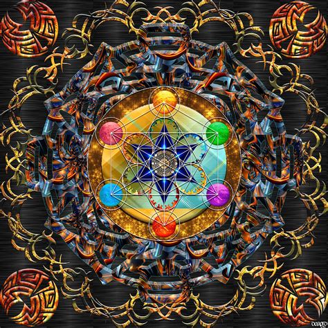 Metatrons Cube Digital Art By Darold Hopen Fine Art America
