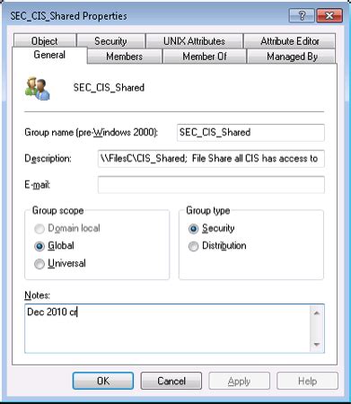 Group Creation Conventions For Active Directory Knowledgebase Technical Systems Active