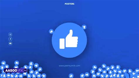 پروژه افتر افکت پوستر شبکه های اجتماعی آسو Vfx