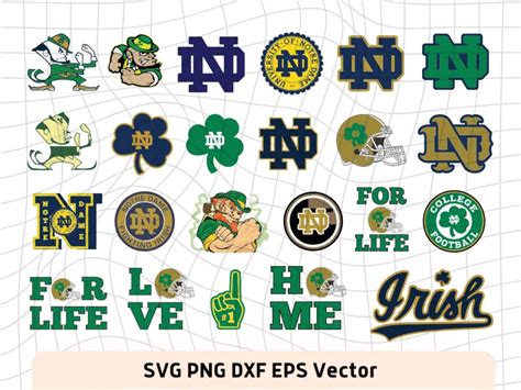Nd Fighting Irish Svg Notre Dame Clipart Irish Cricut Football Svg