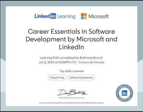 Linkedinlearning Microsoft Softwaredevelopment Careerdevelopment