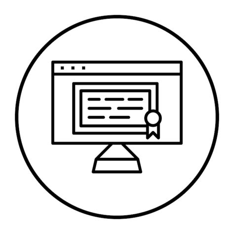 온라인 디플로마 터 일러스트레이션 프리미엄 벡터