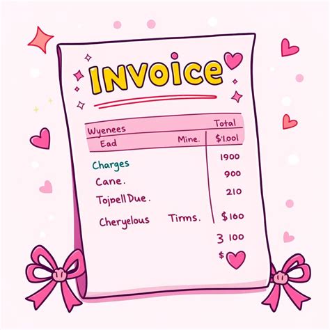 Whimsical Sissy Invoice Fun In Finance