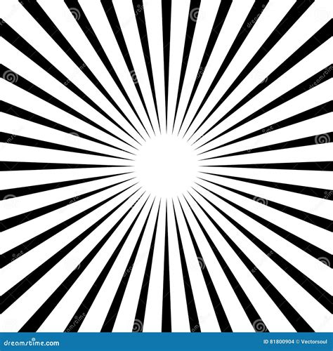 Circular Geometric Shape Abstract Monochrome Spiral Element Vector