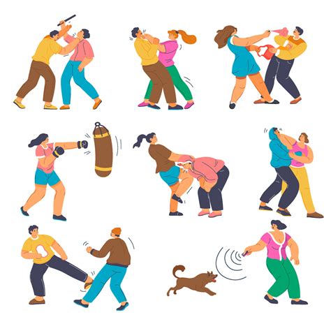 Defense And Self Help Classes And Lessons Vector 33334675 Vector Art At Vecteezy