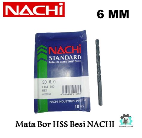 Mata Bor Nachi Mata Bor Besi 6 Mm Original Hss Drill Nachi Asli 6mm Lazada Indonesia