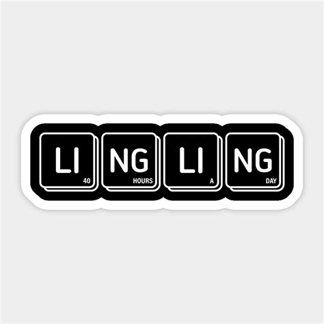 Ling Ling 40 Hours A Day Sticker