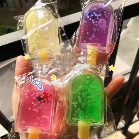 Mochi Taba Squishy Popsicle Toy Glitter Fluffy Ice From Toys