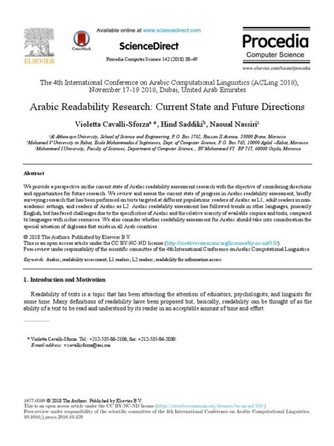 Arabic Readability Research Pdf