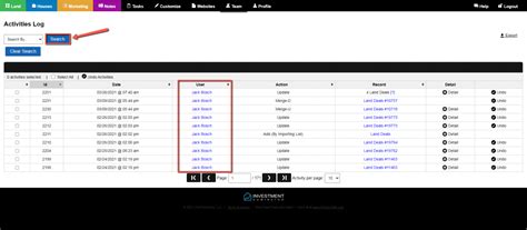 How To Search For Specific Users In System Activity Log The Investment Dominator Crm User Guide