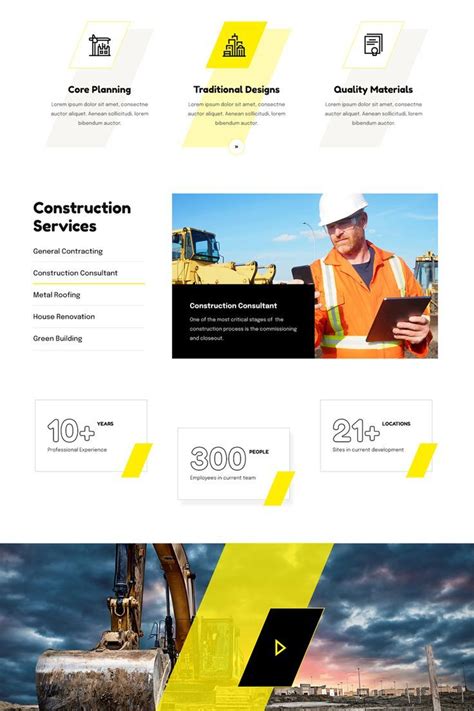 Builty Industrial And Building Construction Html Template Website Design Web Design Tools