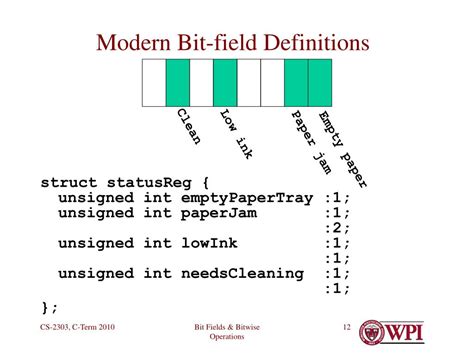 ppt bit fields and bitwise operations powerpoint presentation free