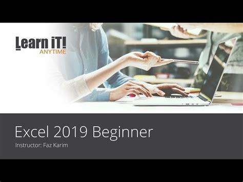 free video excel 2019 beginner tutorial from learnit training class