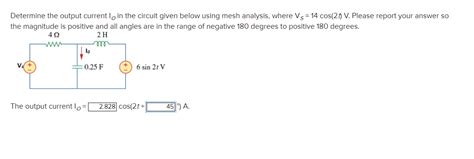 Solved Determine The Output Current Io In The Circuit Given