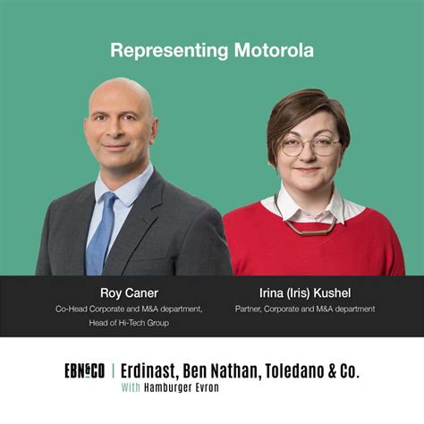 Ariel Michaeli On Linkedin Roy Caner And Irina Iris Kushel Thanks