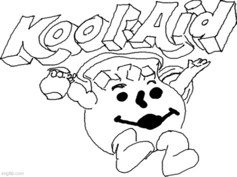 Kool Aid Man Coloring Pages Kool Aid Man Drawing By Marsha Powers