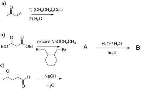 Solved 1 Ch3ch2 2culi 2 H20 B Excess Naoch2ch3 H30 H20