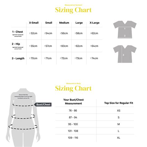 Sizing Lemony Scrubs Sizing