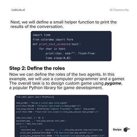 Building Communicative Agents For Large Scale Language Model Exploration R Lablabai