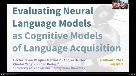 Underline Evaluating Neural Language Models As Cognitive Models Of
