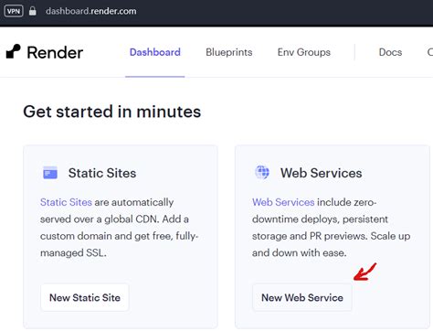 Render Create Web Service Trading Attitude