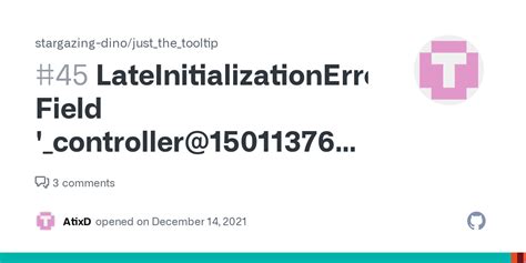 lateinitializationerror field controller 1501137672 has already