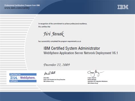 WebSphere App Server 6 ND Certification Jirka Janák