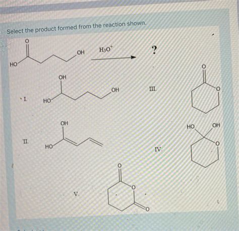 Solved Select The Correct Order Of Reactants To Provide The Chegg Com