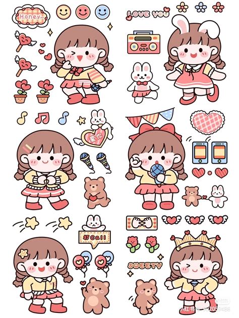 Pin De My Tiny Space En Drawings Pegatinas Bonitas Garabatos Lindos Pegatinas Kawaii