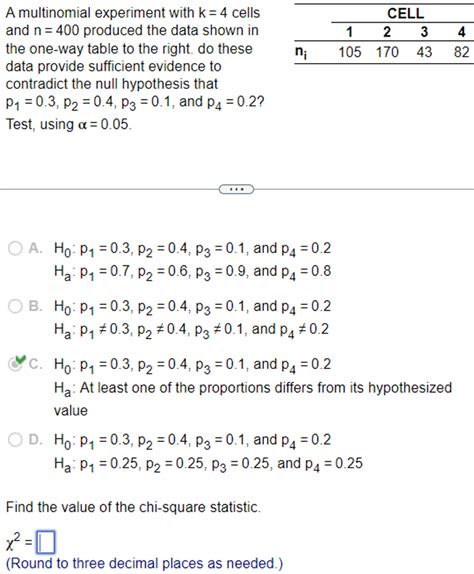 Solved A Multinomial Experiment With K Cellsand N Chegg