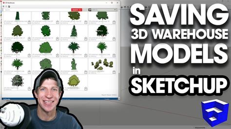 saving sketchup 3d warehouse models with collections the sketchup