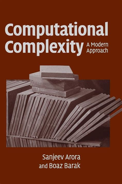 Computational Complexity A Modern Approach Arora Sanjeev Barak