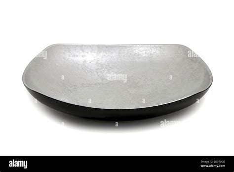 Silver And Tin Pieces On White Background Stock Photo Alamy