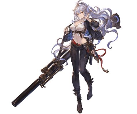 Minaba Hideo Silva Granblue Fantasy Granblue Fantasy Silver Hair