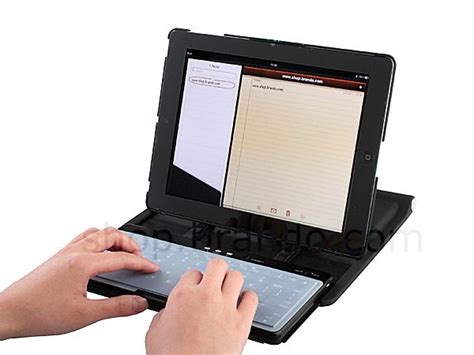 IPad Hardshell Case With Sliding Bluetooth Keyboard Gadgetsin