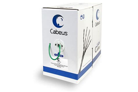 Кабель Cabeus витая пара категория 5e 4 пары одножильный Utp 4p Cat 5e Solid Lszh Gn