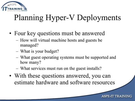 Implementing A Hyper V Virtualization Infrastructure Ppt